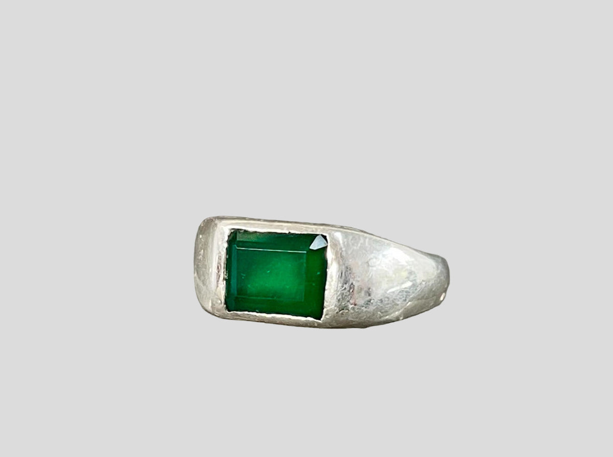 Nebula ring (green Agate) – Bjørg Jewellery